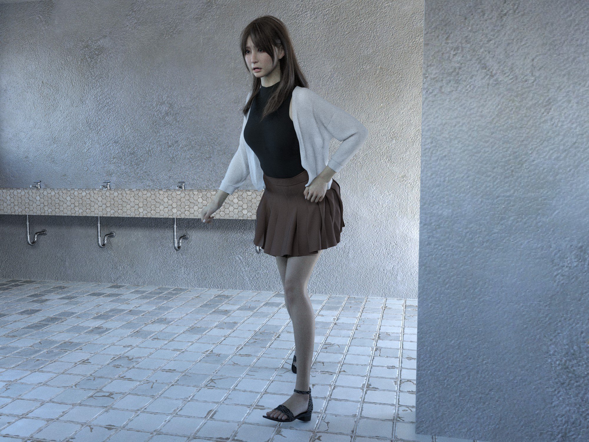 ニーハオトイレの第2弾でやってみました！ Fantia & Xfolioにも投稿予定なので、よかった… | otm-01 (@otm_01)さんのポスト | お題箱